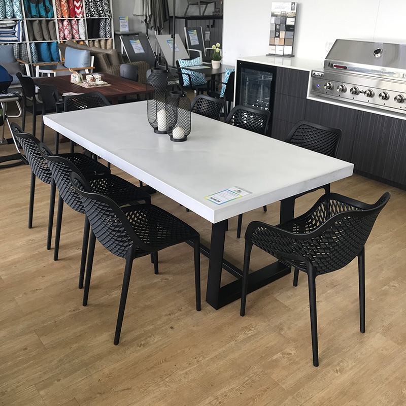 Concrete Dining Tables Raw Collections Outdoor Furniture BBQ s